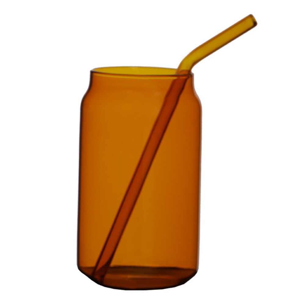 Glass Mug Cola Can Shaped Glass Mug Cold Drink Cup... – Grandado