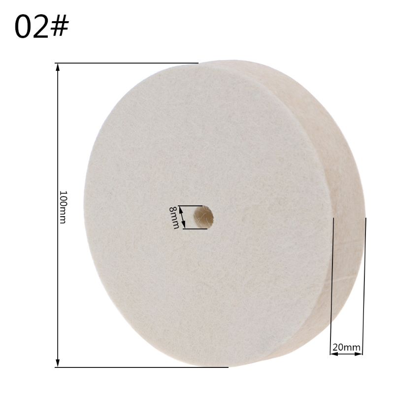 2/4 Inch Polishing Buffing Grinding Wool Felt Whee... – Vicedeal