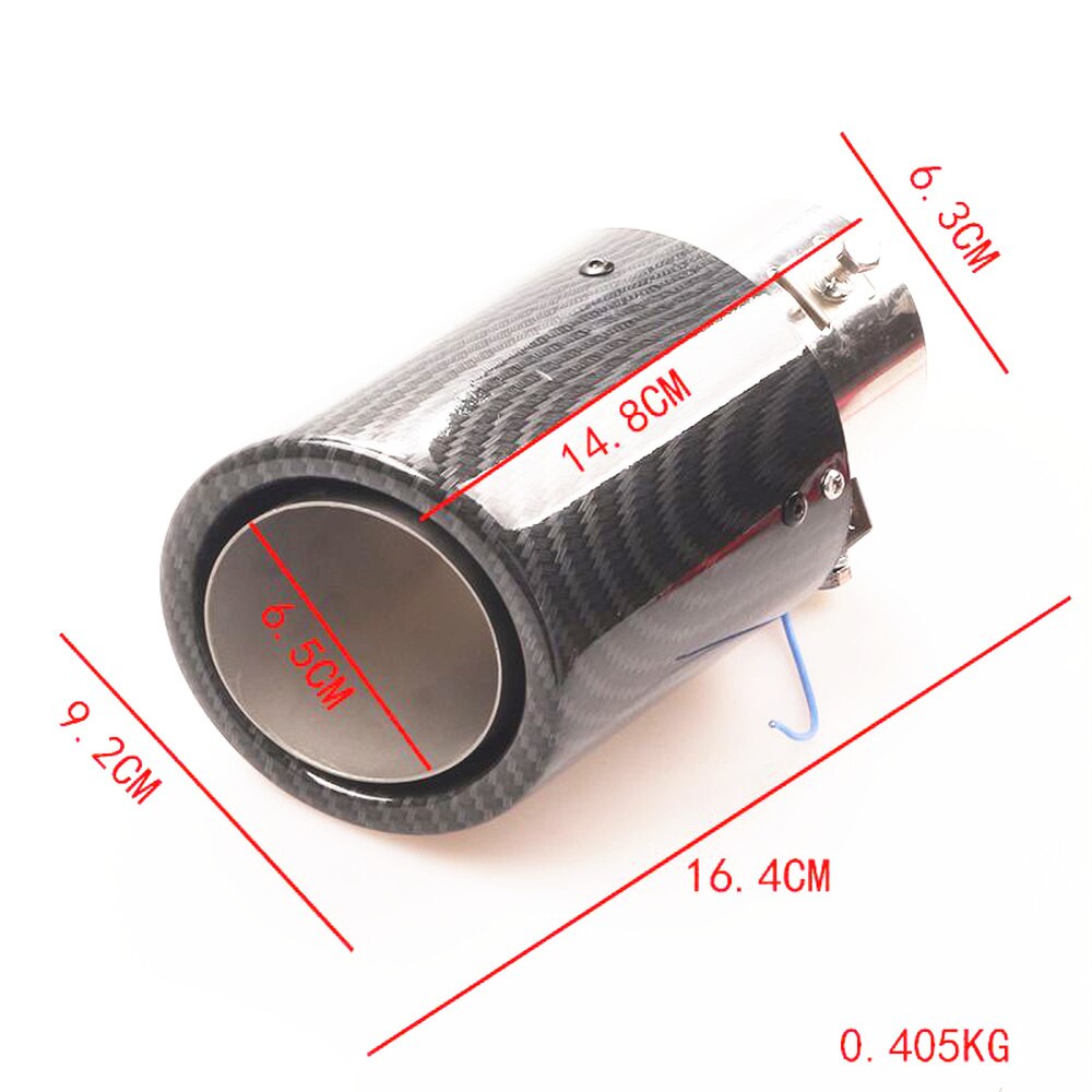 Universal 35-61mm Inlet Carbon Fiber Color Car Exh... – Vicedeal