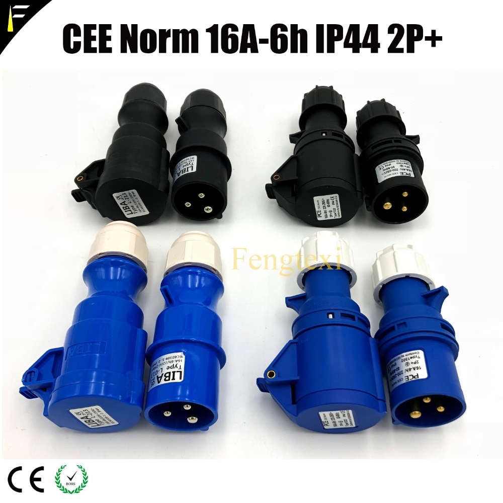 2PCS 16A PCE CEE Connector EU Coupl Male&Female IP... – Grandado