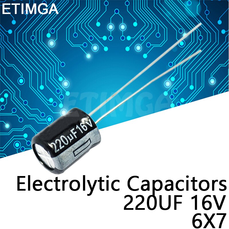 10 Stks/partij 16V220uF 6X7 Elektrolytische Conden... – Vicedeal