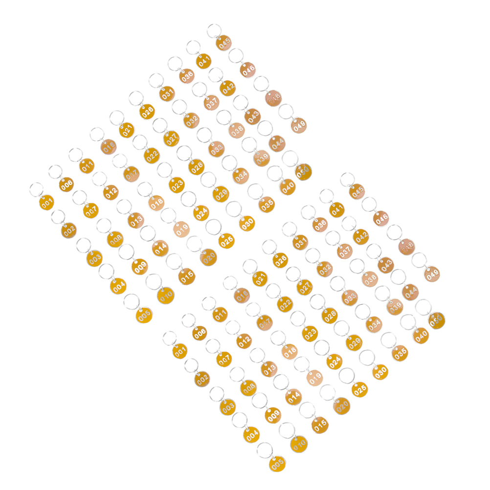 1 Set Aluminium Storage Tags Metal Numbers Plates ... – Grandado