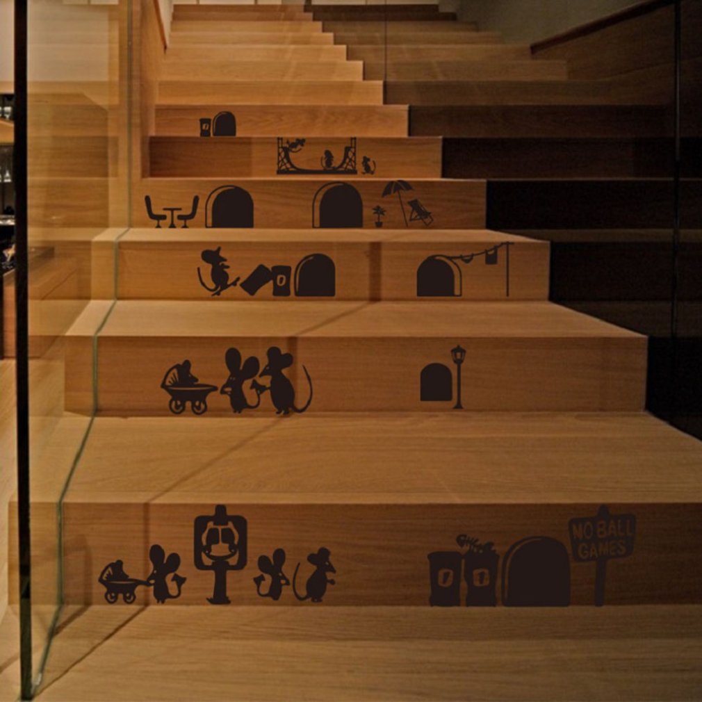 Cartoon Mouse Wall Sticker Removable Stickers Bedr... – Grandado