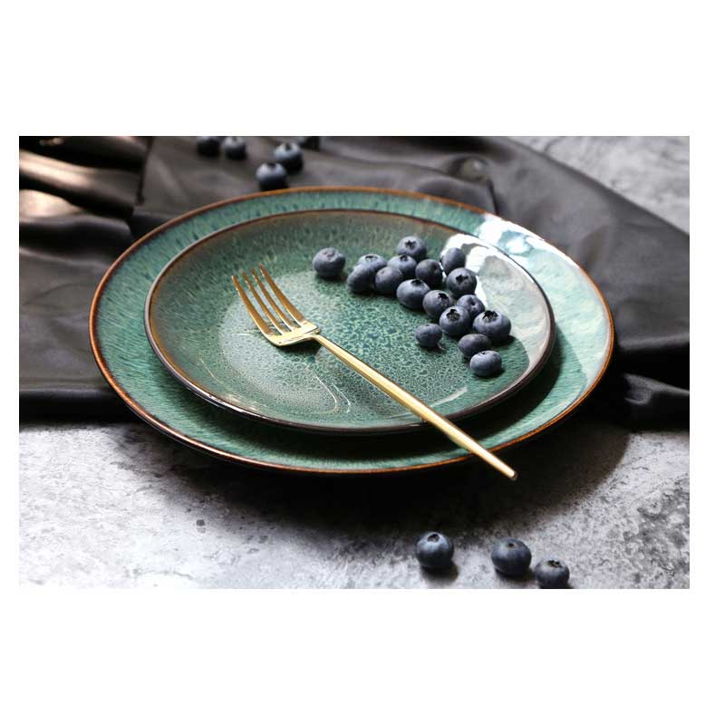 Nordic Dinner Plates round plate set Ceramic Dish ... – Grandado