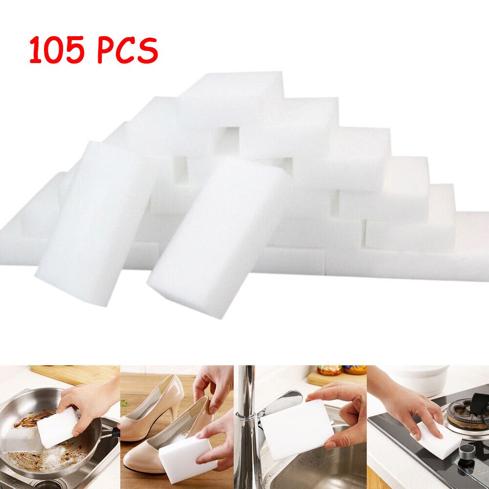 105Pcs White Magic Sponge Magic Sponge Eraser Clea... – Grandado