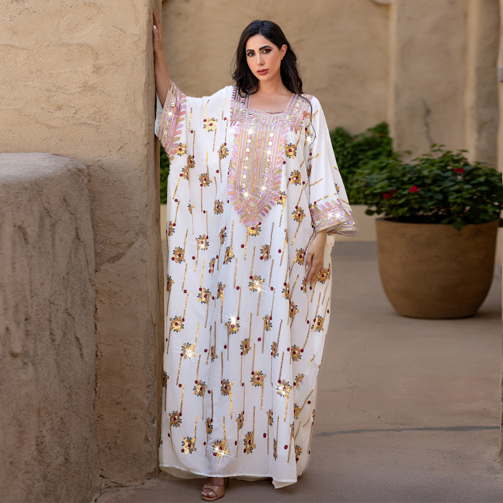 Luxury Women Muslim Batwing Sleeve Loose Dress Aba... – Grandado