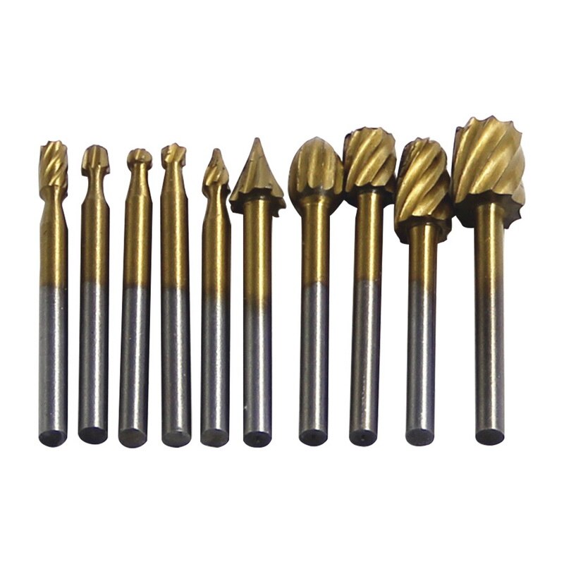 10pcs 1/8 HSS Routing Router Drill Bits Set HSS Bu... – Grandado