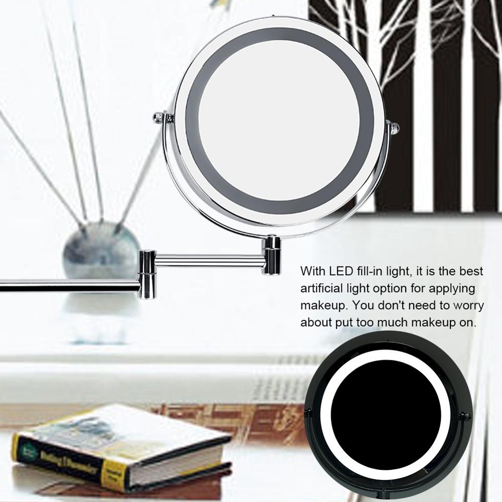 Led peili seinäkiinnitys meikkipeili 360 astetta k... – Grandado