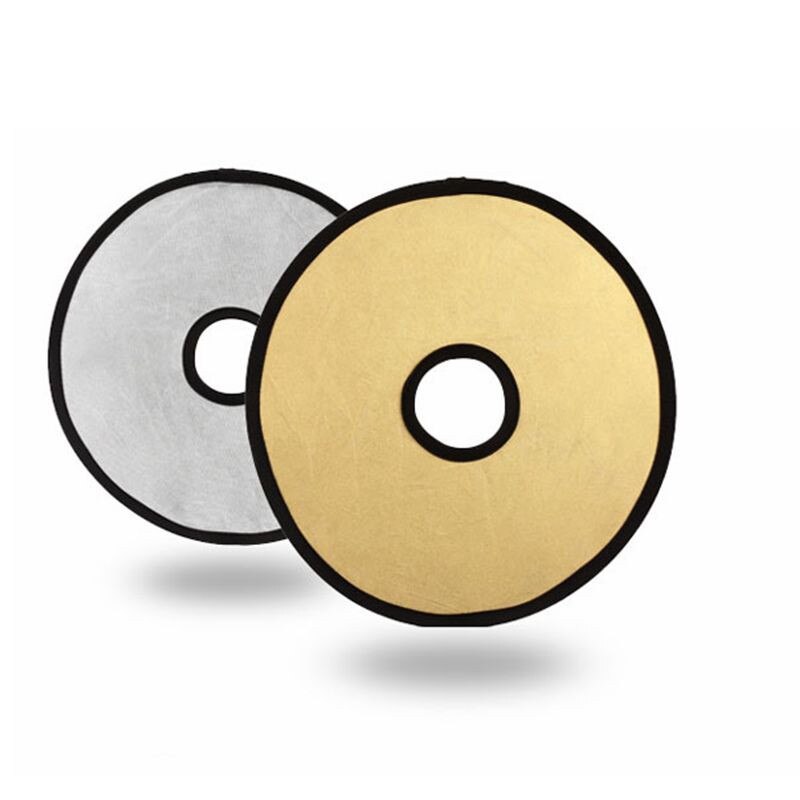 2in1 30cm Gold Silver Portable Folding Reflector D... – Vicedeal