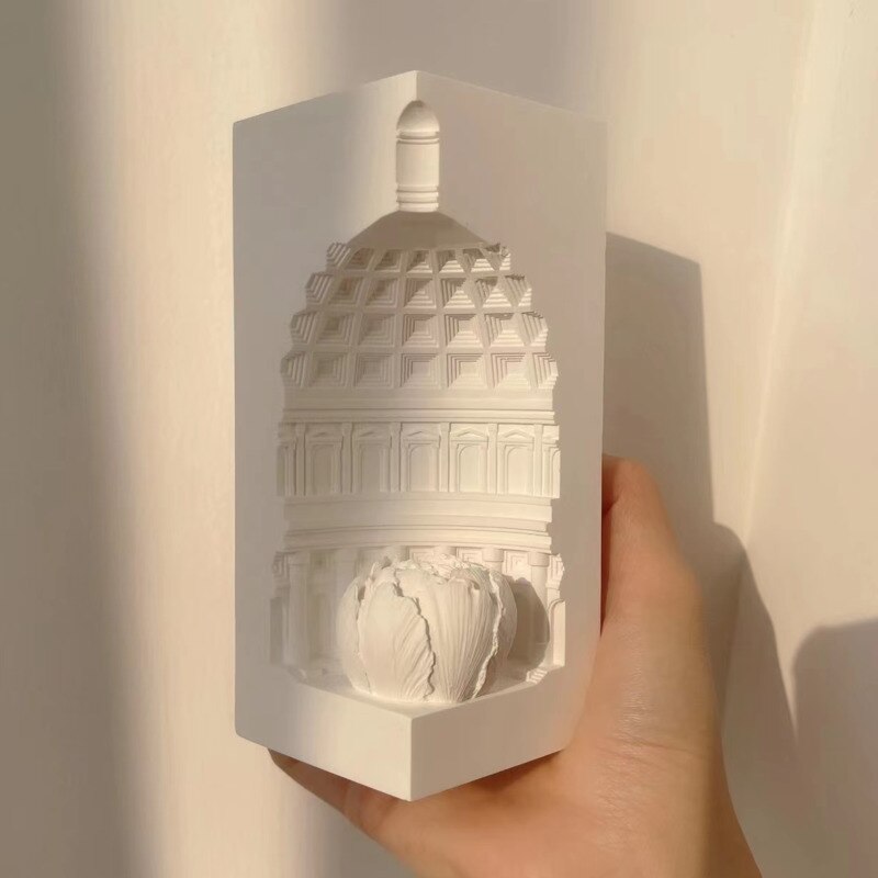 Book Nook Plaster Pantheon Roman Dome Building Mod... – Vicedeal