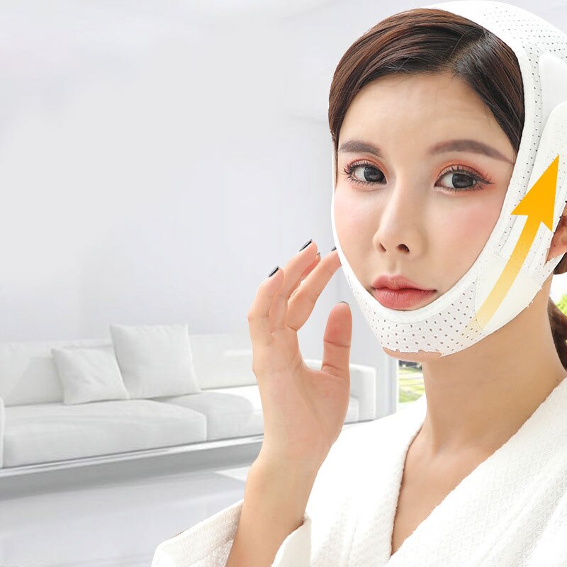 Double Chin Face Bandage V Face Line Facial Beauty... – Grandado