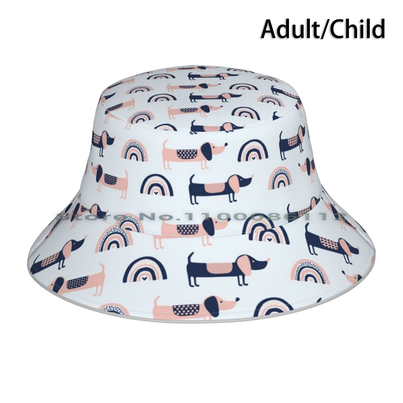 Rainbow Weiner Sausage Dog Bucket Hat Sun Cap Jent... – Vicedeal