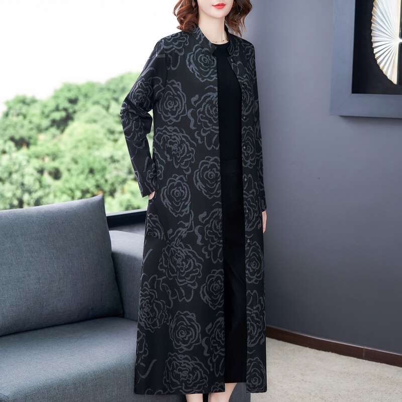 Fall Winter Classic Vintage Women Long Sleeve Jack... – Grandado