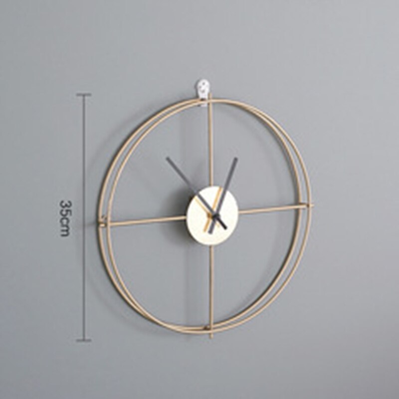 INS Nordic Style Round Metal Double Layer Golden B... – Grandado