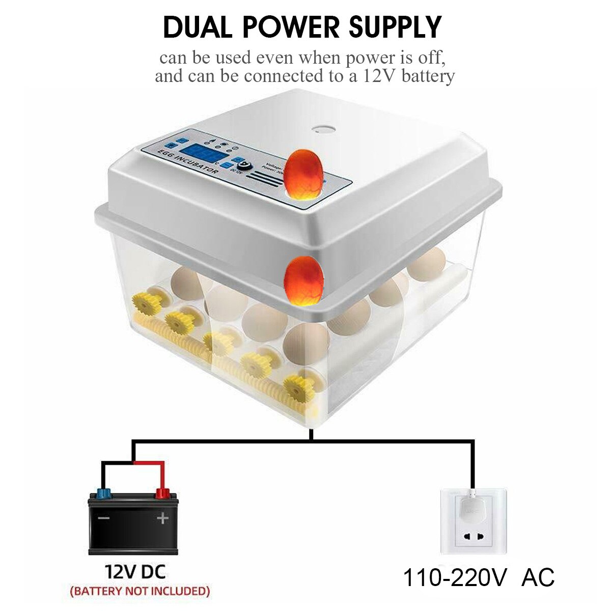 16eggs Poultry Hatchery Machine Hatching Mini Broo... – Grandado