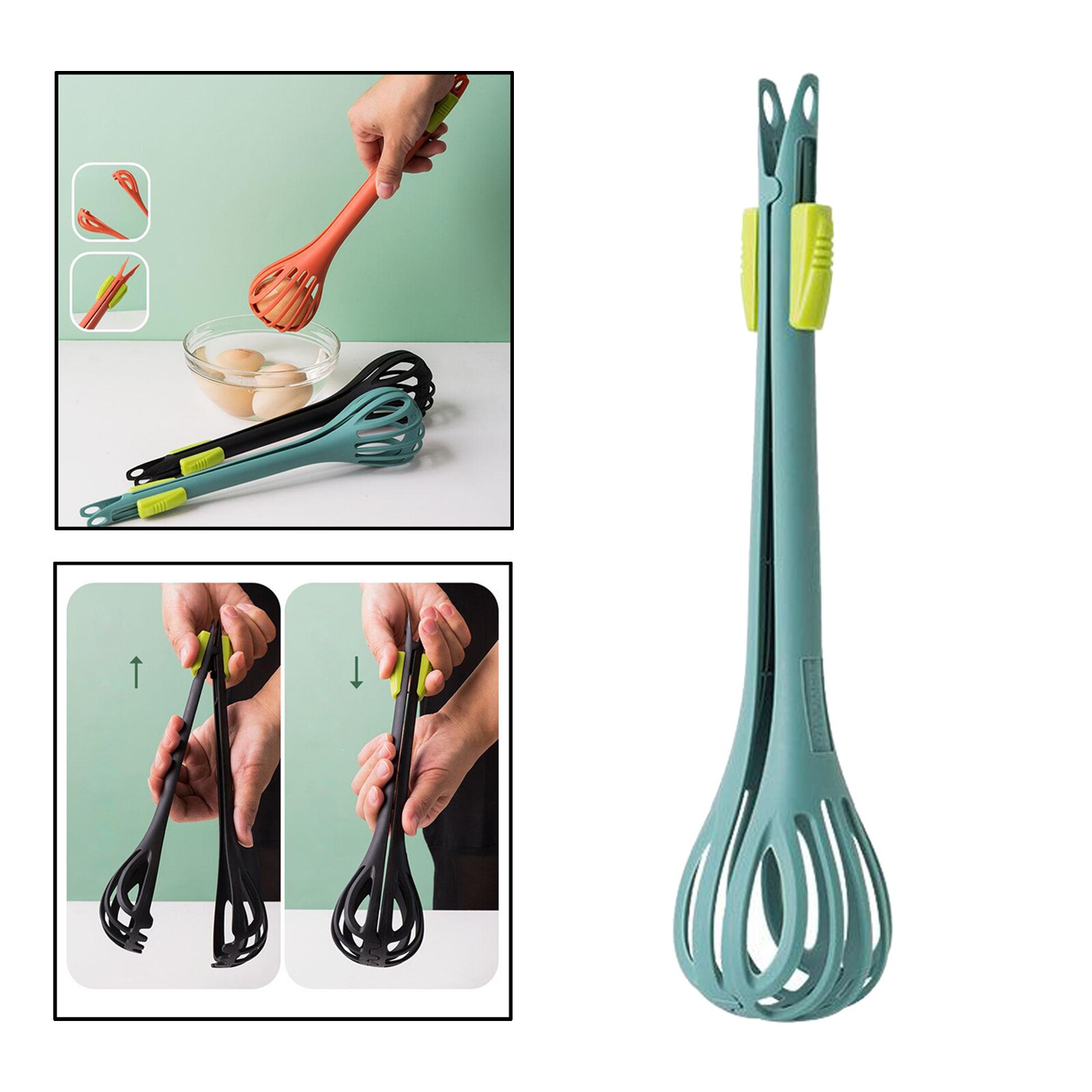 Nylon Egg Beater 2-in-1 Food Tong Cooking Mixing M... – Vicedeal