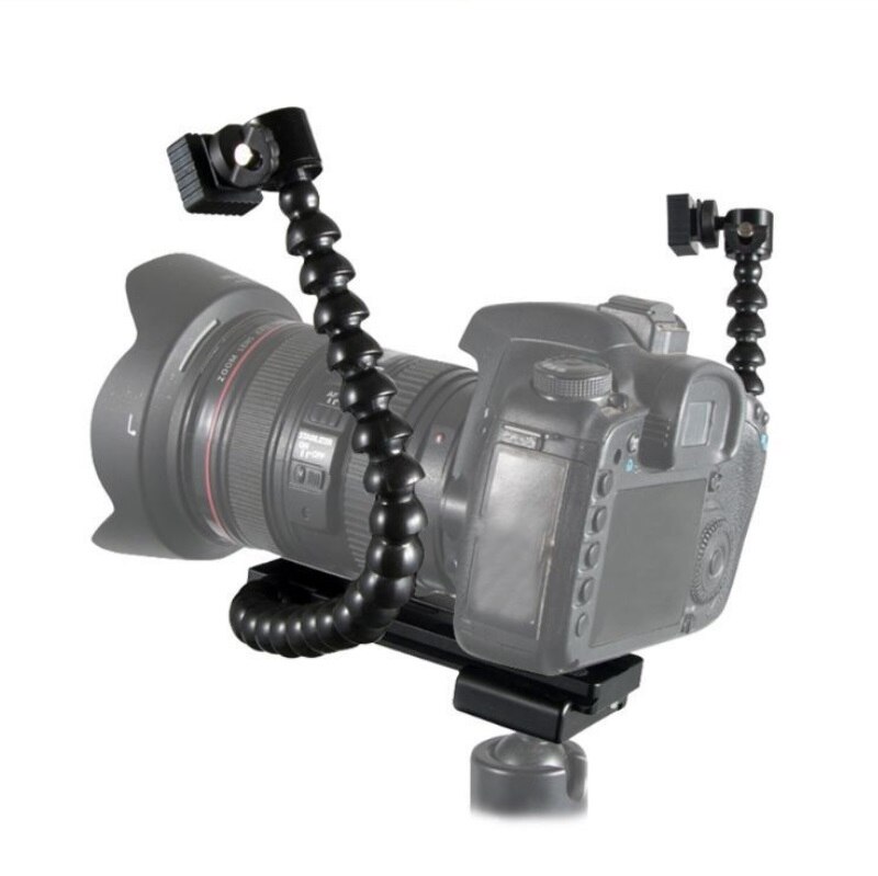 Flexible Dual Arm Shoe Flash Bracket Mount Holder ... – Grandado