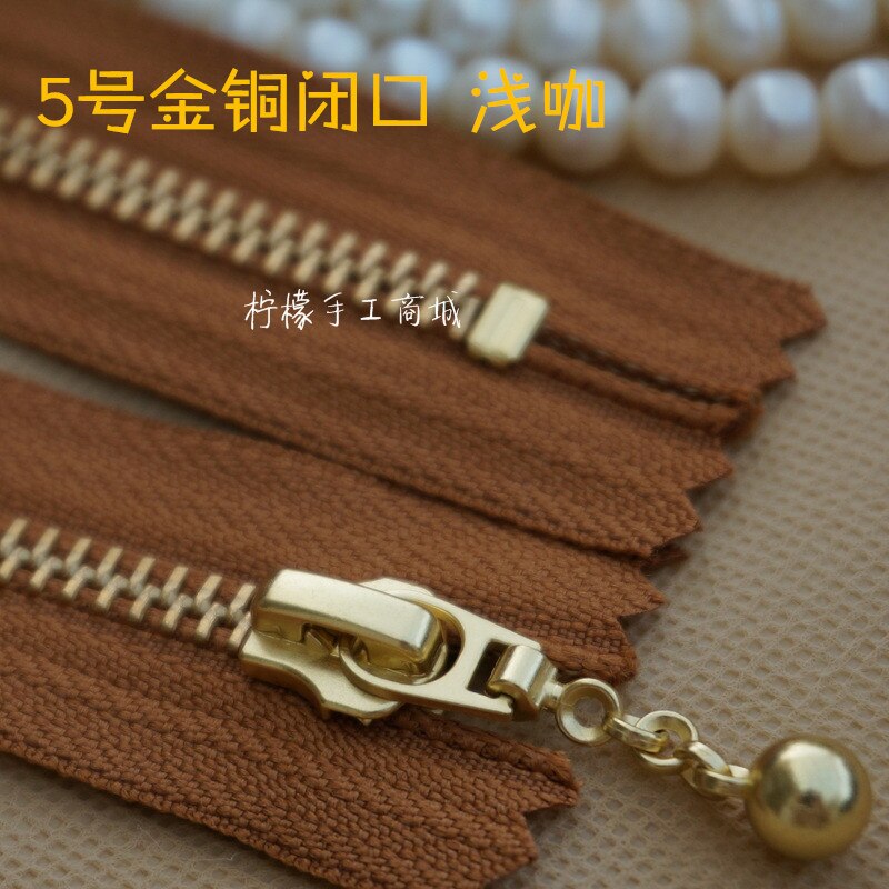 YKK5 goud koper gesloten rits water druppels 30-50... – Grandado