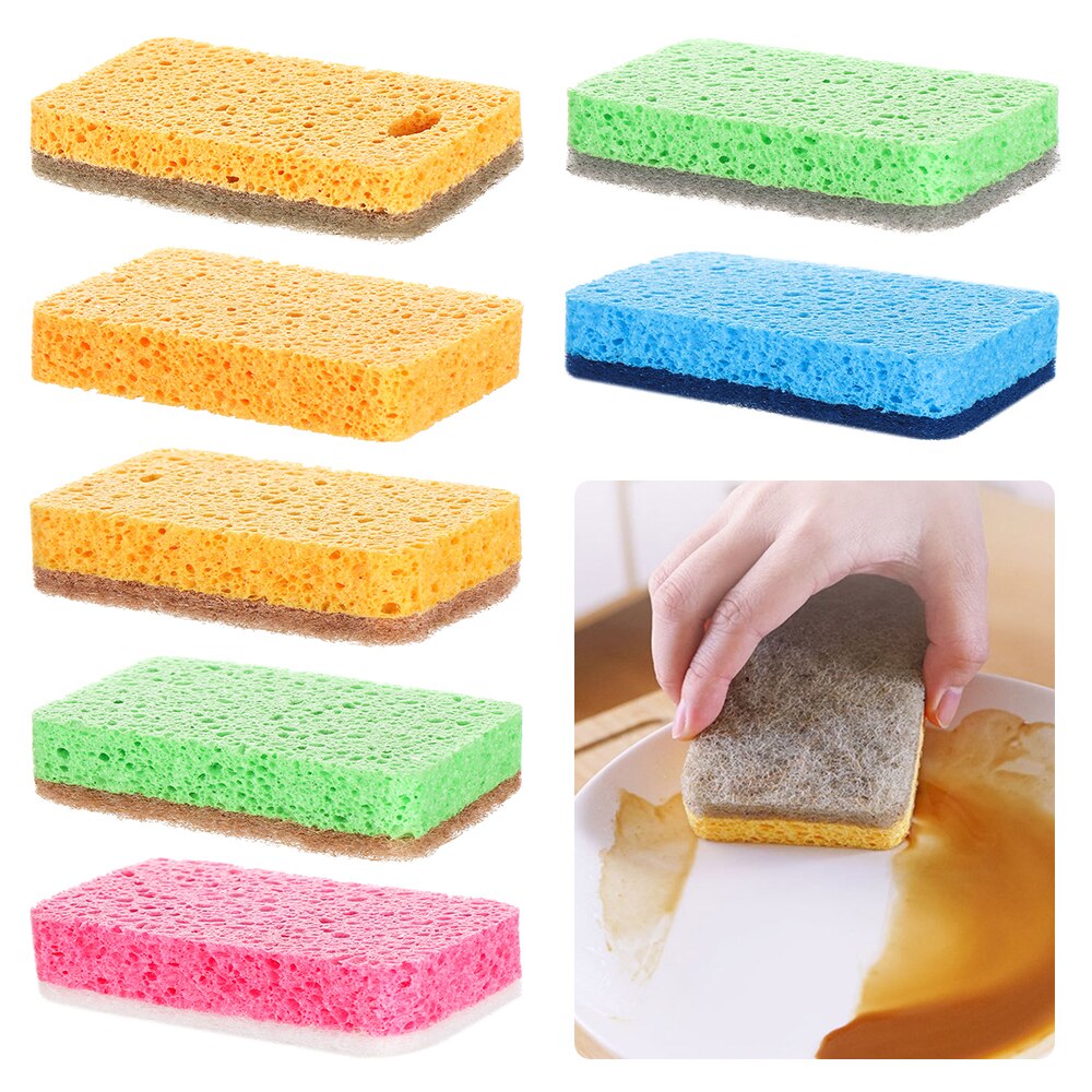 Dish Loofah Sponge Biodegradable Scrubbing Coir Sp... – Vicedeal