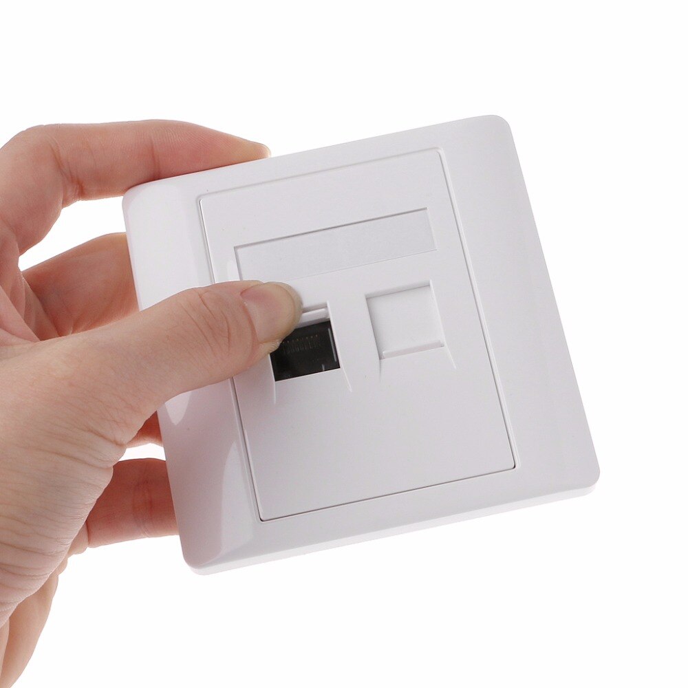 1 sett 2 porter cat 5 rj45 nettverksveggplate med ... – Grandado