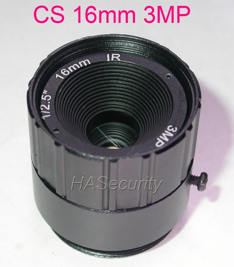 16mm CS mount 3.0MP F1.6 1/2.5" LENs for CCTV came... – Grandado