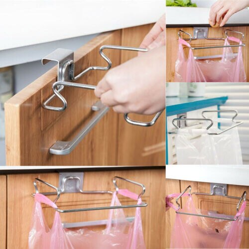 Cupboard Door Back Hanging Trash Metal Rack Storag... – Vicedeal