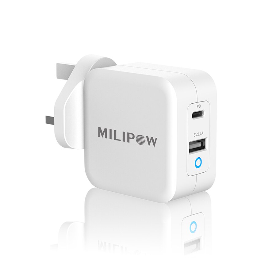 Dobbel port lader med usb-a pd 65w gan lader hurt... – Grandado