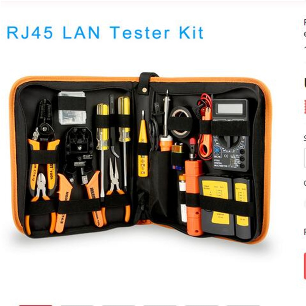 Portable LAN Network Repair Tool Kit RJ45 RJ11 RJ1... – Grandado