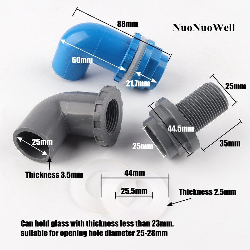 1pc 25mm PVC Pijp Connectors Hi Irrigatie Aquarium... – Vicedeal