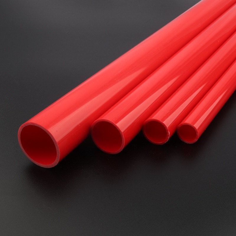 1/5pcs Tube 50cm O.D 20~50mm Red PVC Pipe Hi Water... – Grandado
