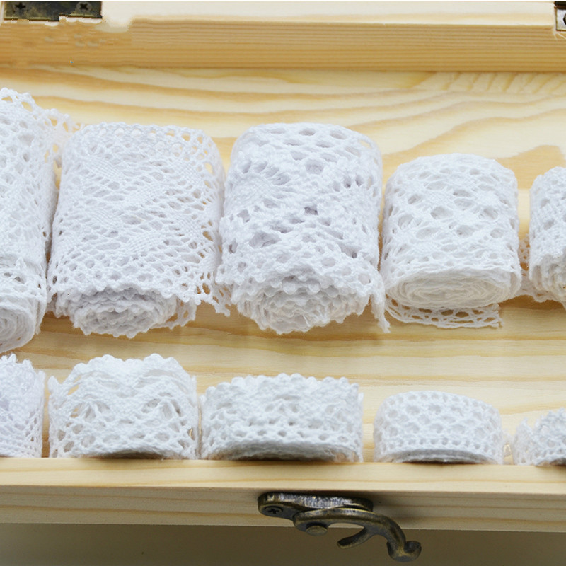 10 yards /lot White Cotton Lace Cloth Wrap Knittin... – Grandado