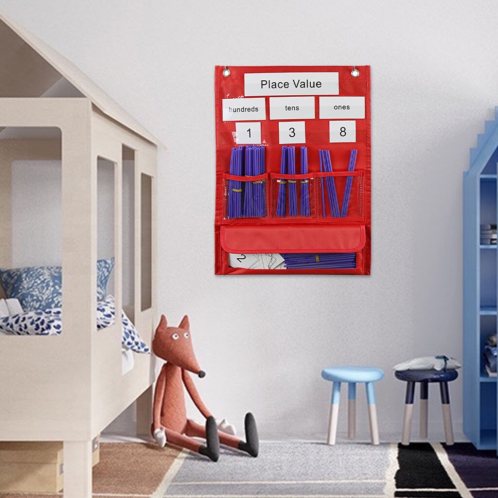 Place Value Pocket Chart Toy Reusable Counting for... – Grandado