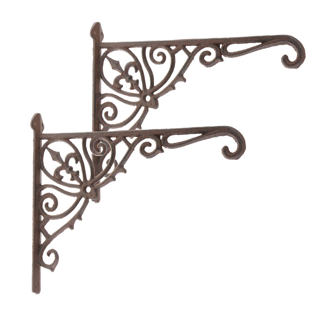 2pcs Home Decorative Shelf Bracket Ornate Pattern ... – Vicedeal