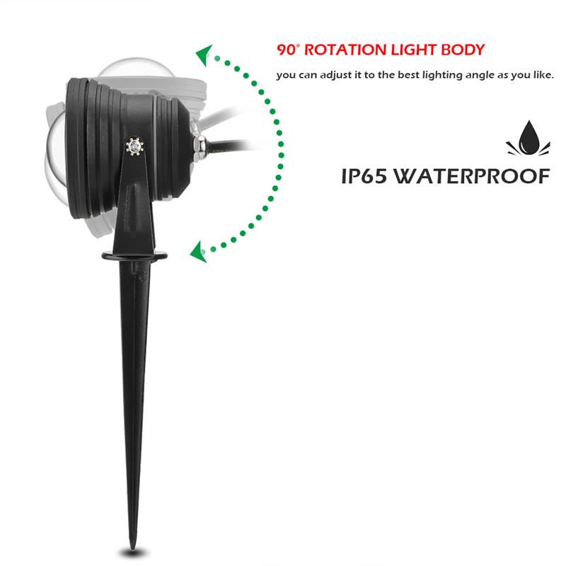 RGB LED Spot Light Lawn Lamp with Remote Controlle... – Grandado
