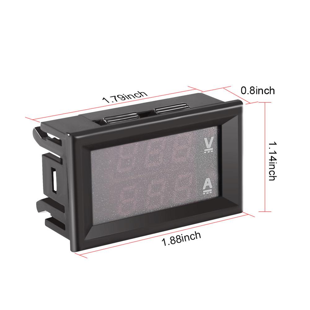 0.28"LED DC0-100V 10A Digital voltmeter Ammeter 2i... – Grandado