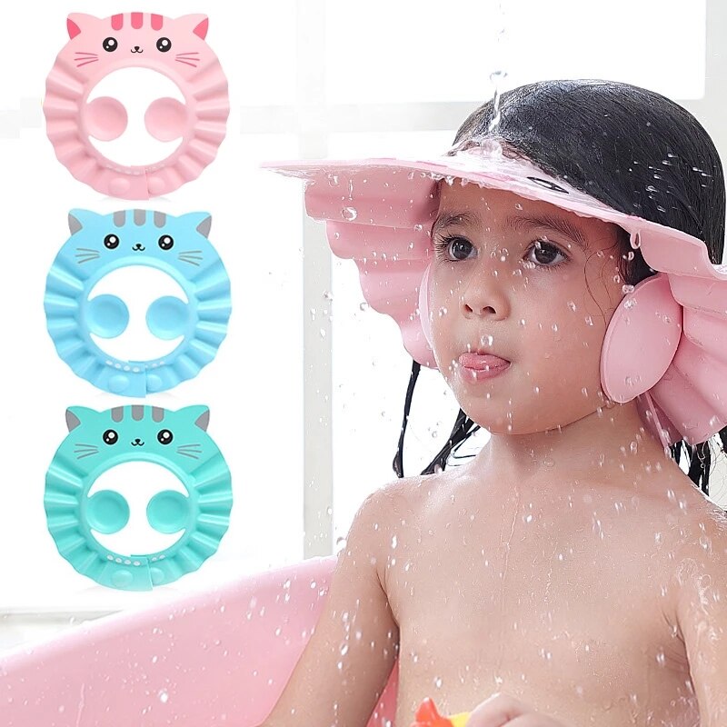Cartoon Baby Shower Cap Kinderen Haar Wassen Kan W... – Grandado