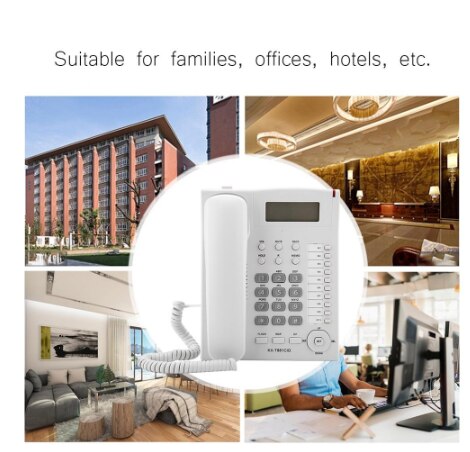 Caller ID Telephone Home Office Spot White KX-T881... – Vicedeal