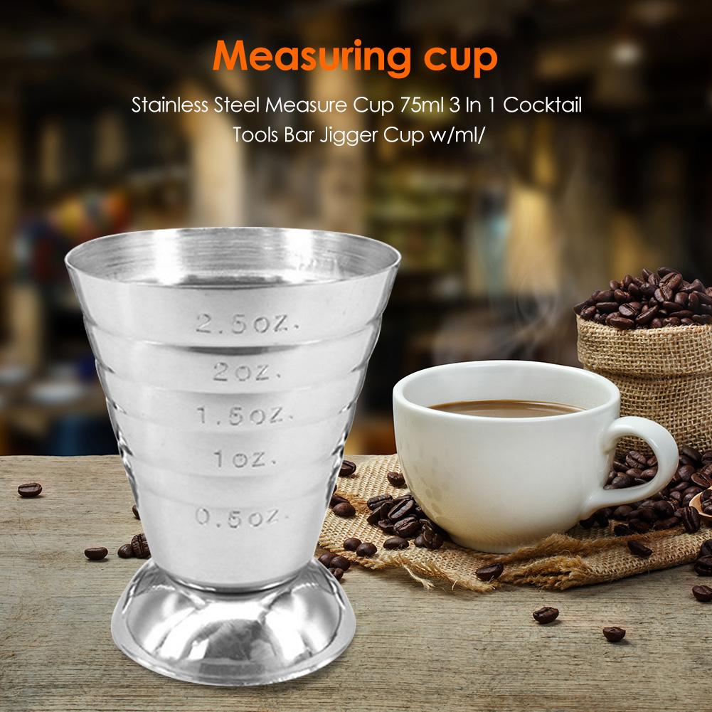 75ml Stainless Steel Graduated Measuring Cup Cockt... – Vicedeal