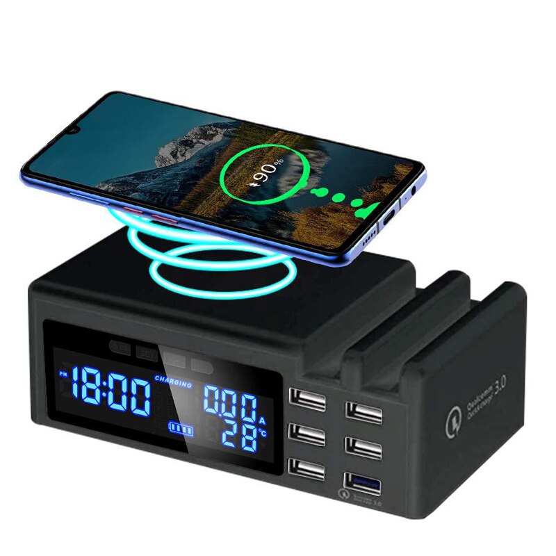 Electric LED Alarm Clock With Phone Wireless Fast ... – Grandado
