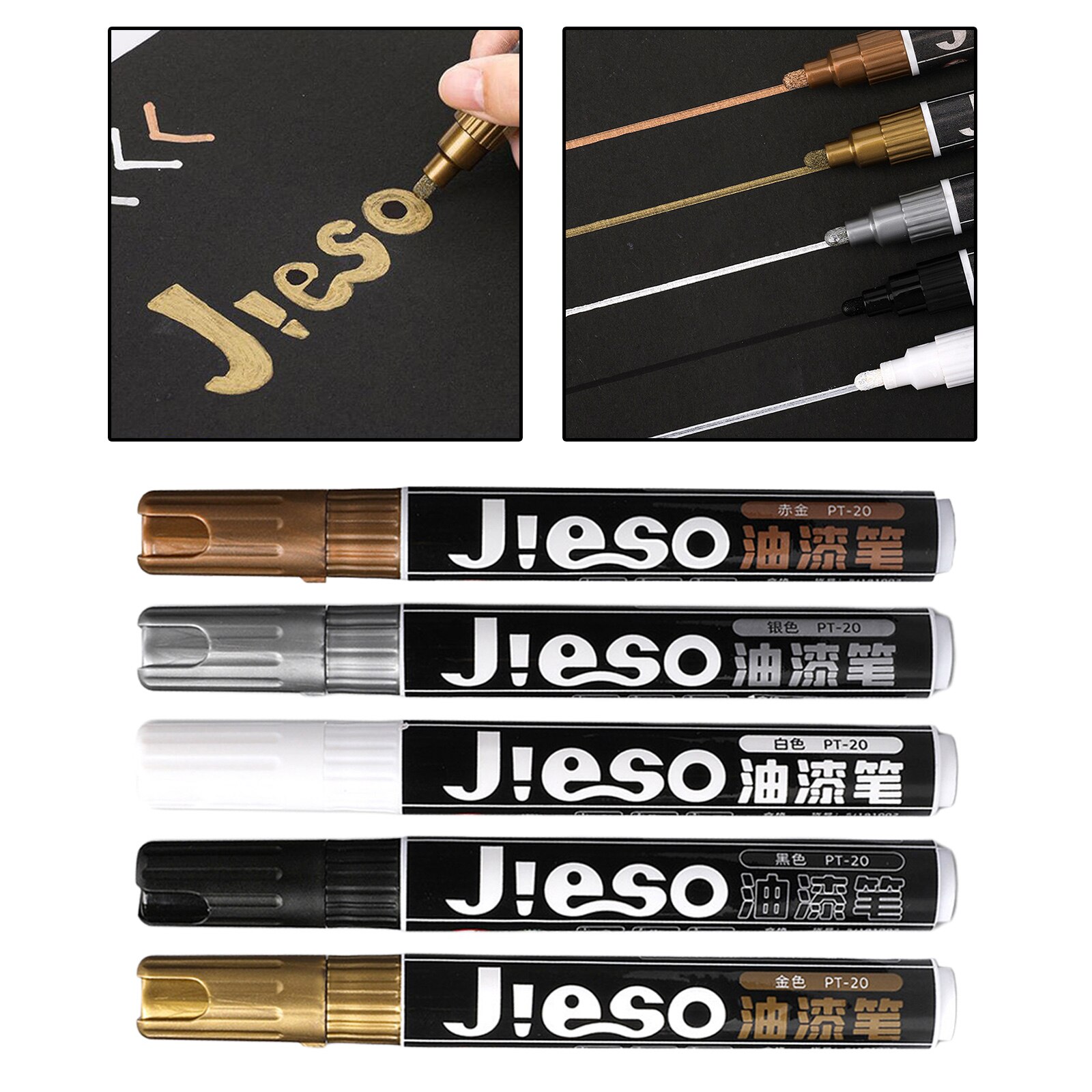 5Pcs Premium Metallic Marker Pens Permanent Paint ... – Grandado