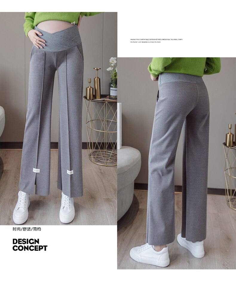 2022 Autumn Low Waist Pregnant Woman Trousers Wide... – Vicedeal