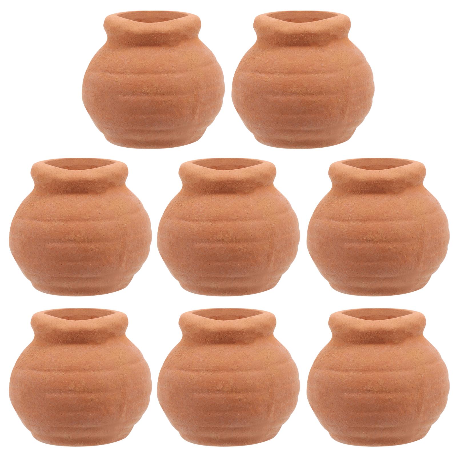 8-delige kleibloempotten duim succulente bloempot ... – Vicedeal
