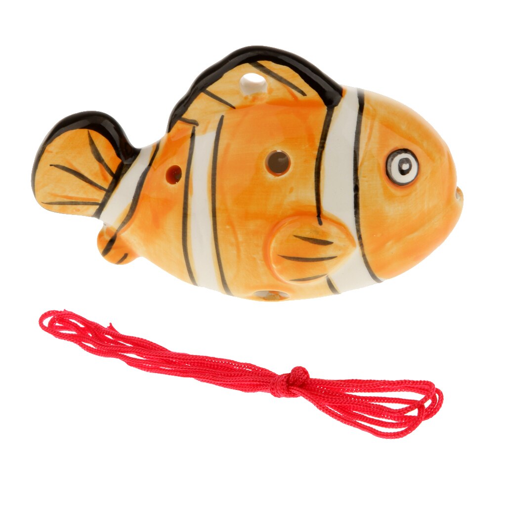 Portable Instrument Fish Shape 6 Holes Ocarina Cer... – Vicedeal