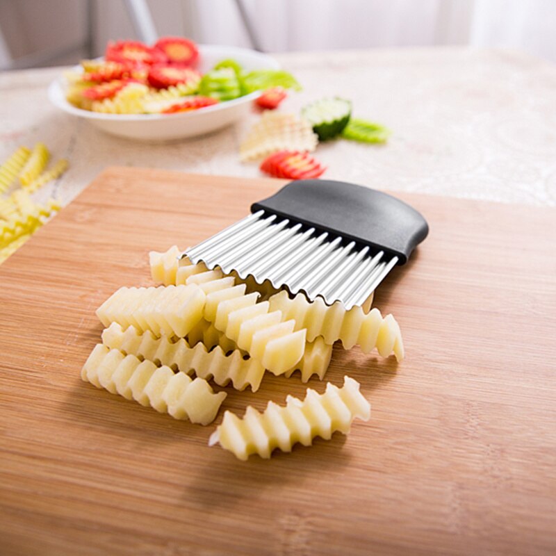 Stainless steel Potato Chip Dough Crinkle Wavy Cut... – Grandado