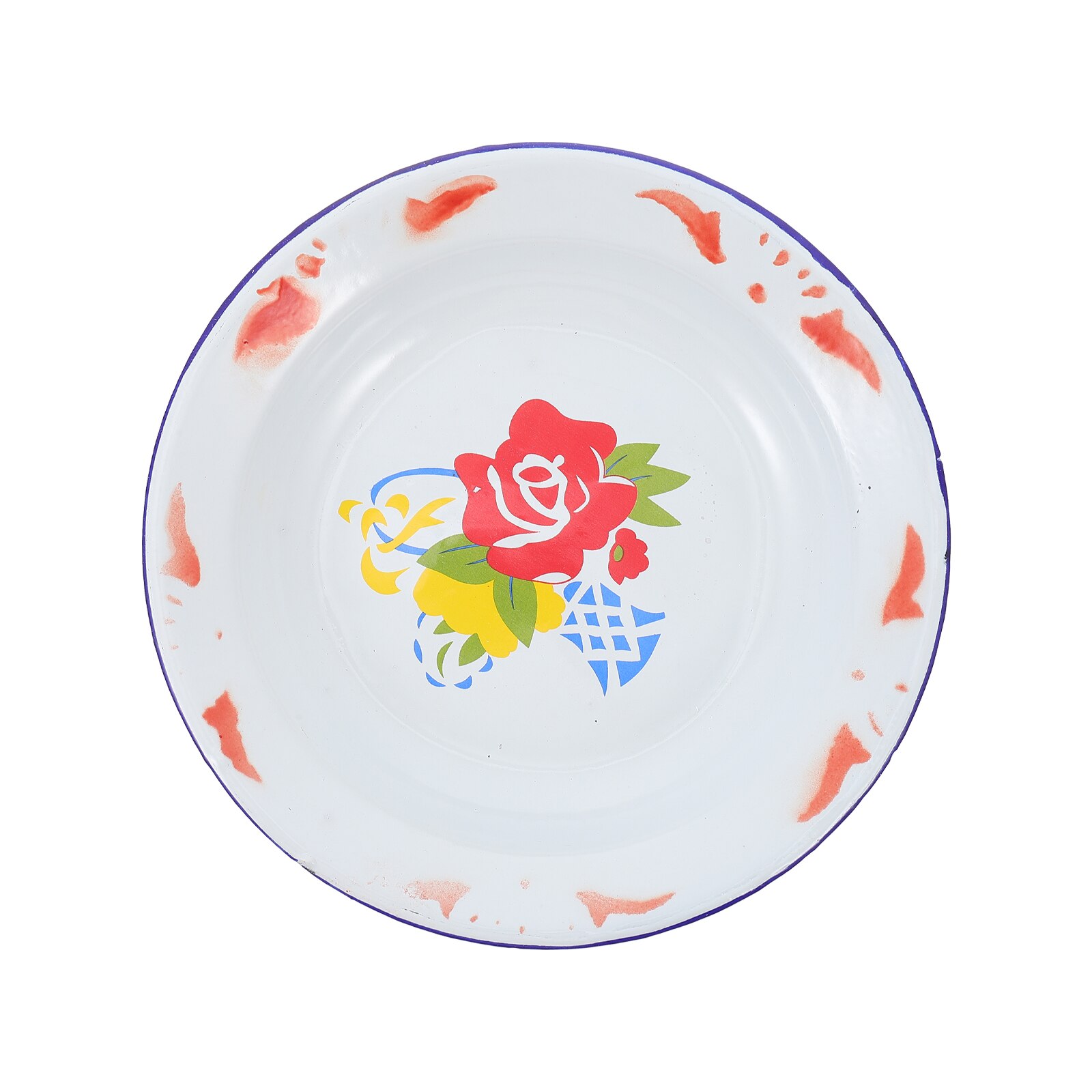 Retro Chinese Style Enamel Plate Decorative Food S... – Vicedeal
