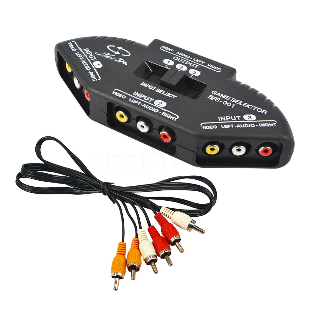 KEBIDU Audio Video AV RCA Switch Splitter Selector... – Vicedeal