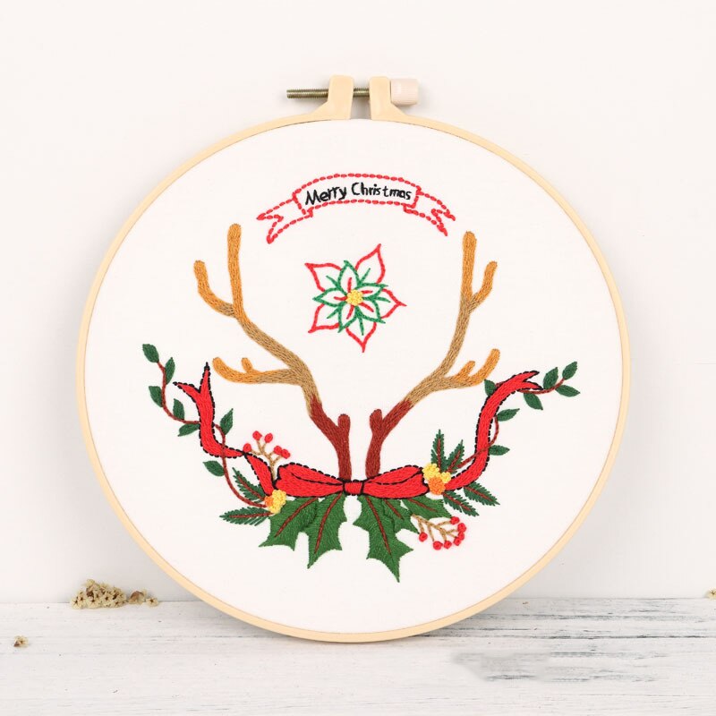 Christmas Santa Claus Pattern Embroidery Set Needl... – Grandado