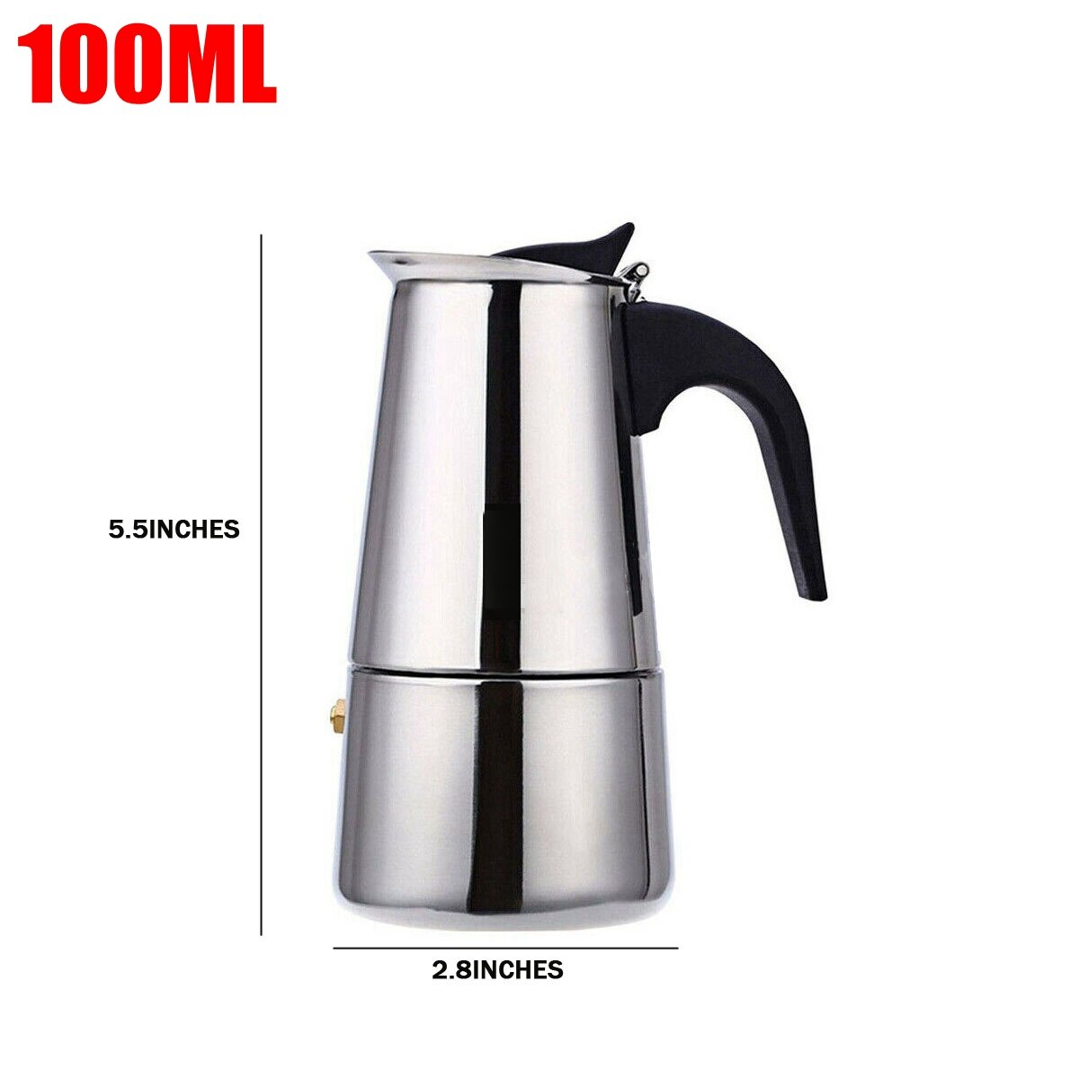 Stainless Steel Coffee Pot Mocha Espresso Latte Pe... – Grandado