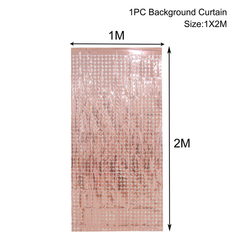 1Pcs Birthday Party Decorations Glitter Curtain 2m... – Grandado