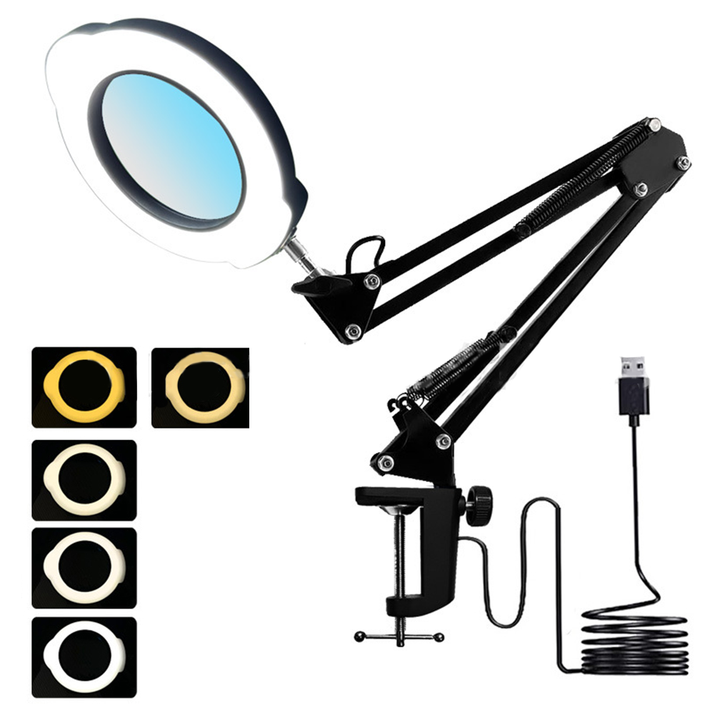 10x Lighted Magnifying Glass 5 Color Modes Continu... – Grandado